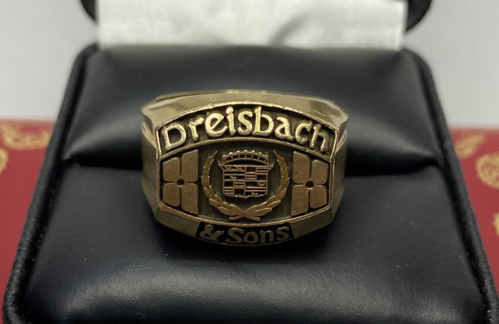 Rare Mens 10k Yellow Gold Cadillac Dealership Signet … - Gem