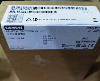 CPU SIEMENS S7 300 315 2DP V3.3.17 6ES7315-2AH14-0AB0 6ES7 315-2AH14 ...