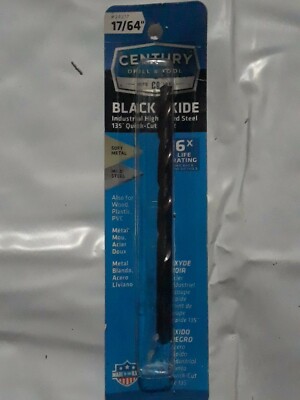 Black Oxide High Speed Drill Bit 17/64”. Century Drill & Tool; #24217 ...
