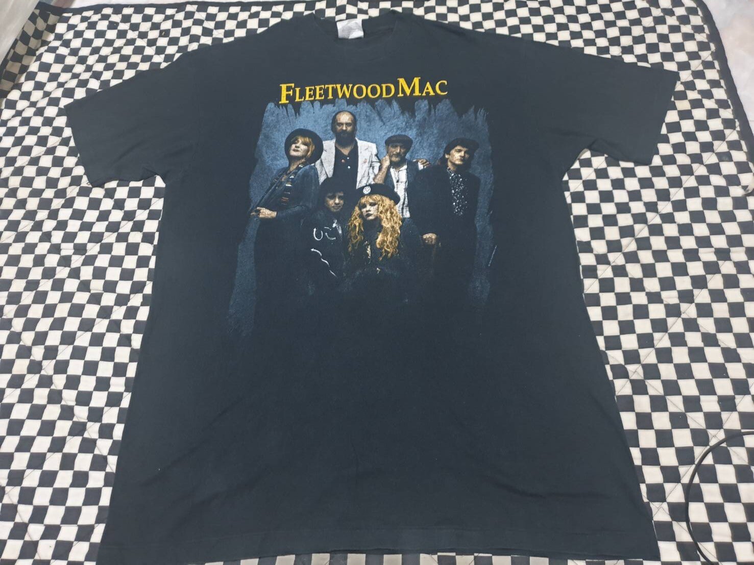 Rare vintage 1990 Fleetwood Mac Behind The Mask Shirt… - Gem