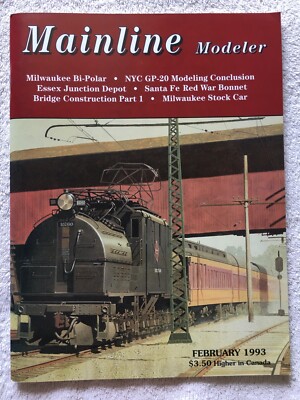 MAINLINE MODELER magazine February 1993 ATSF Red Warbonnet paint ...