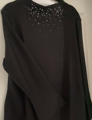 ZOZO Long Bell Sleeve Sweater 1/4 zip back XL | eBay