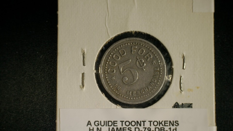 M.W. BLINKEY DRUMBO ONTARIO MERCHANT TOKEN GF 5 CENTS TOKEN | eBay