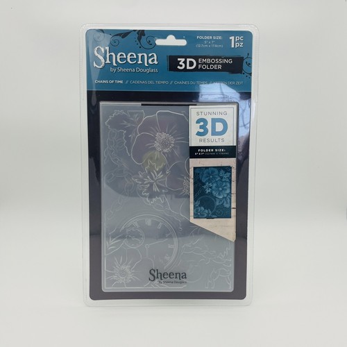 New Sheena by Sheena Douglass 3D Embossing Folder - Chains Of Time 5”x7 ...