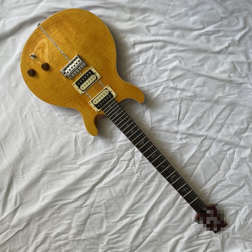 Yellow SE Santana Electric Guitar Flame Maple Top Mahogany Body&Neck ...