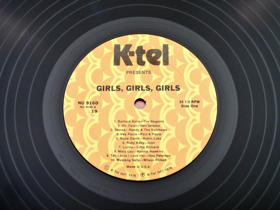 K-Tel Presents Girls Girls Girls ♫ 1976 K-Tel Records Compilation Vinyl ...