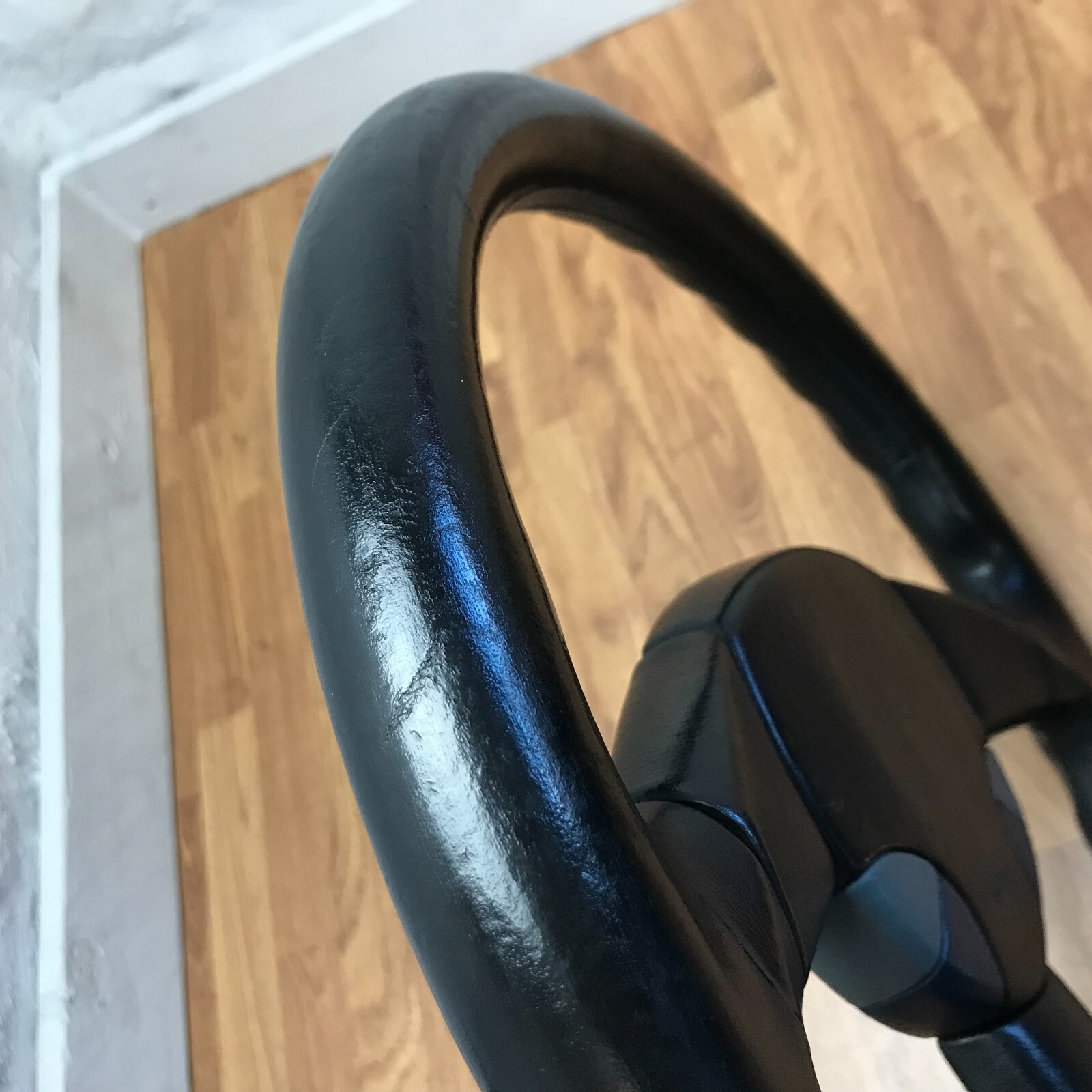 Véritable Momo Hella, D36 360mm Cuir Noir Direction Roue Daté 1991. 7D ...