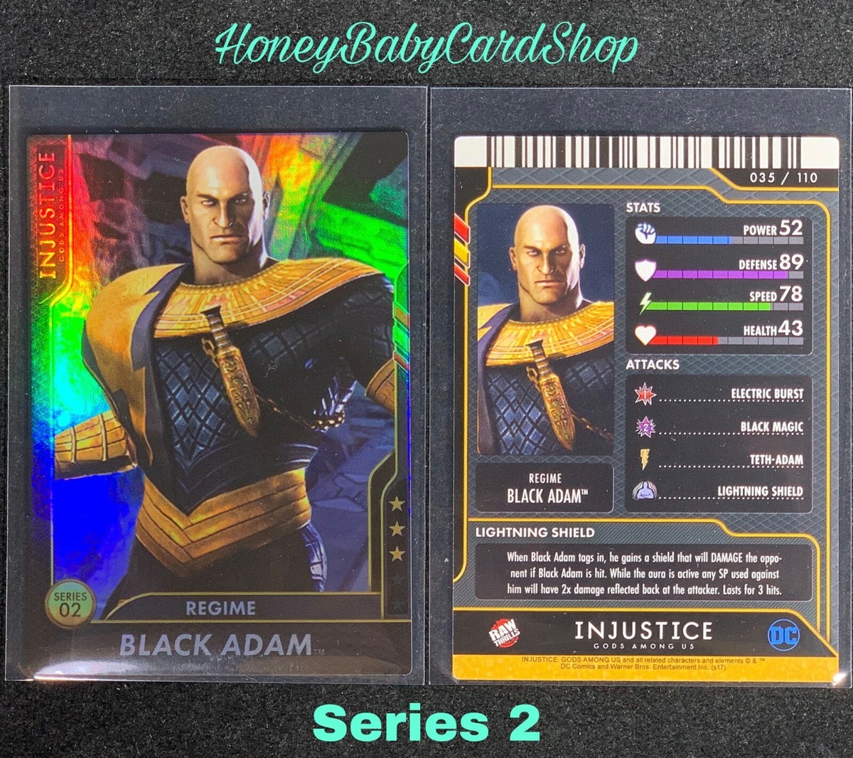 New 52 Black Adam Injustice Card