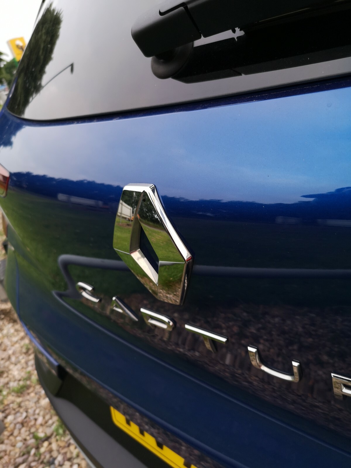 GLOSS BLACK rear badge COVER for Renault Captur 2,2019/2020,2021 (rear ...