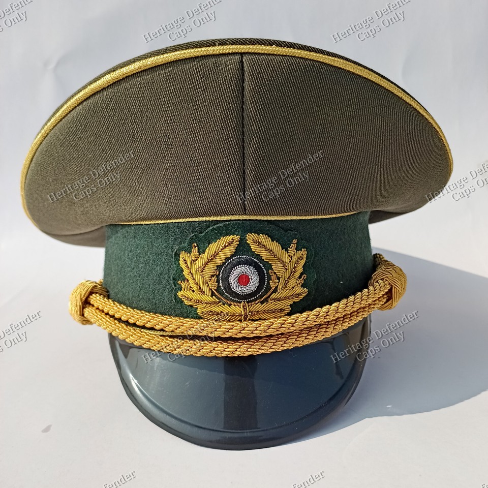 WW2 German Army Generals Officers Service Visor Hat Cap Schirmuttzen ...