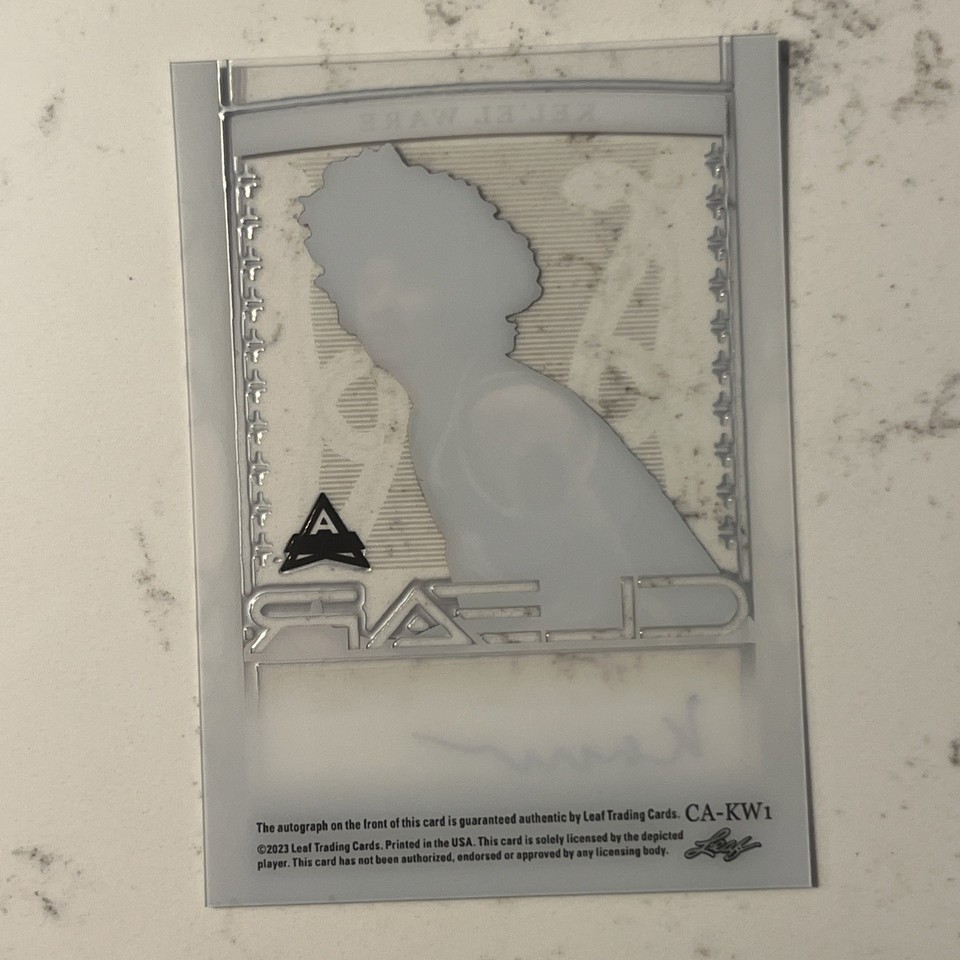 2022-23 Leaf Trinity Clear Blue Kel’el Ware Autograph RC /30 Auto | eBay