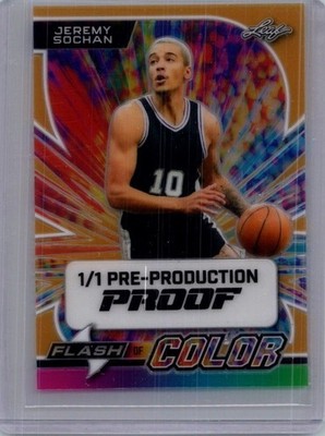 Jeremy Sochan 2024 Leaf Basketball 1/1 Pre Production Proof | eBay