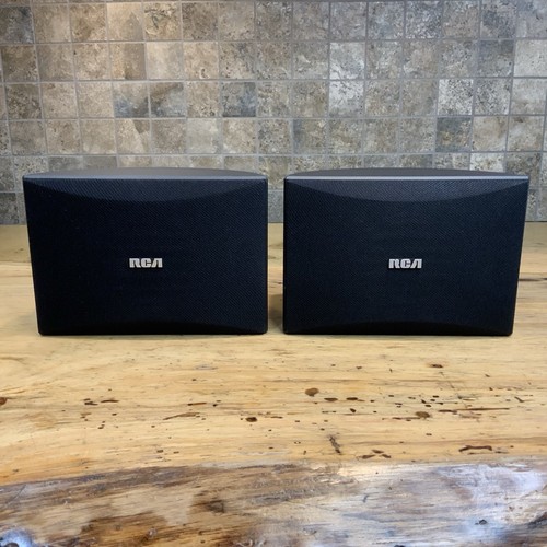 RCA Speakers Set Of Two Model No. SP1005 Surround Sound Black NEW | eBay