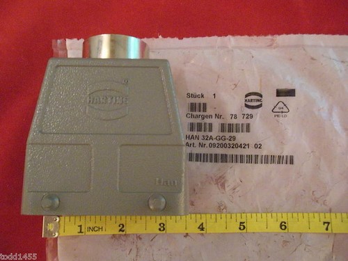 Harting HAN 32A-GG-29 Top Hood Connector Straight High | eBay