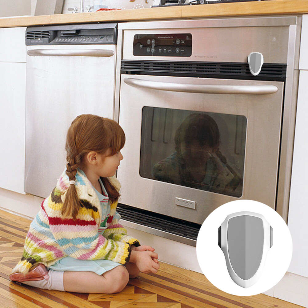 2pcs Practical With 3MChild Safety Rotatable Convenient Grey Oven Lock ...