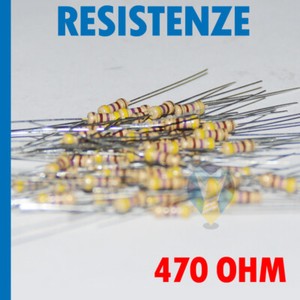 20 PEZZI RESISTENZE 470 ohm 12V alimentazione alimentare diodi striscia ...