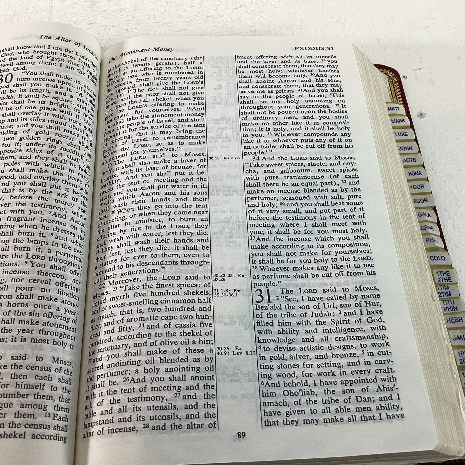 Brown Leather Cokesbury Bible Revised Standard Version RSV 1972 Gilt | eBay