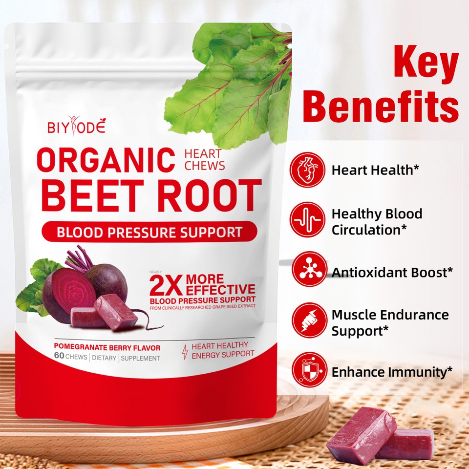 Fresh Beetroot Soft Candy Natural Energy Boost Chewy Portable Snacks ...