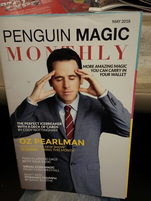 Penguin Magic Monthly Magazine Oz Pearlman Issue 2018 | eBay