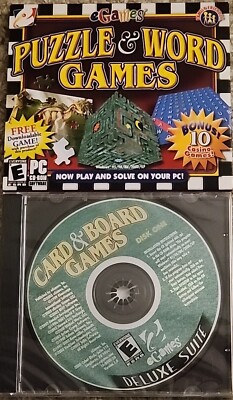 eGames 2 Pack Puzzle & Word/Card & Board Games Windows CD-ROM 2003 | eBay