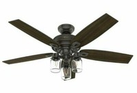 Hunter Rustic/Primitive Ceiling Fans with Light for sale | eBay