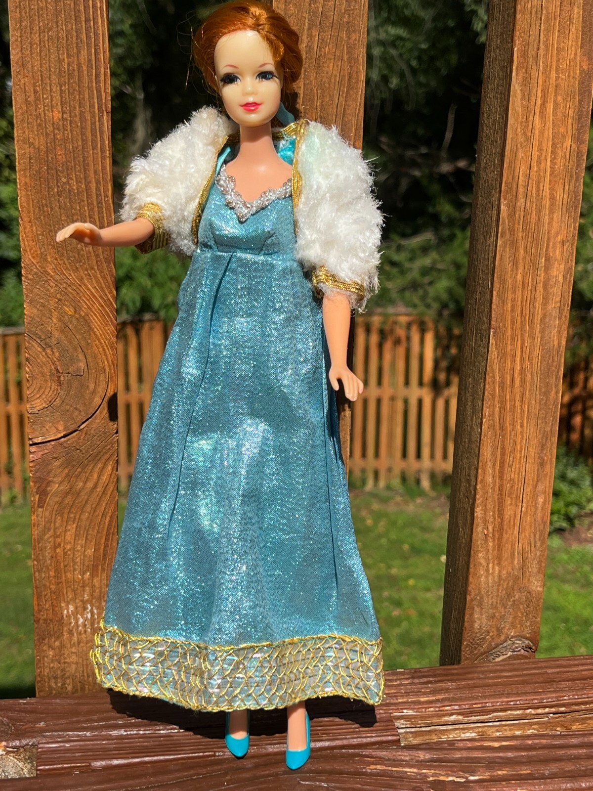 1968 TNT Titian Stacey Barbie Doll 1165 with #1469 Blue Royalty outfit ...