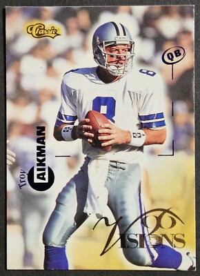 1996 Classic Visions #39 Troy Aikman Dallas Cowboys HOF | eBay