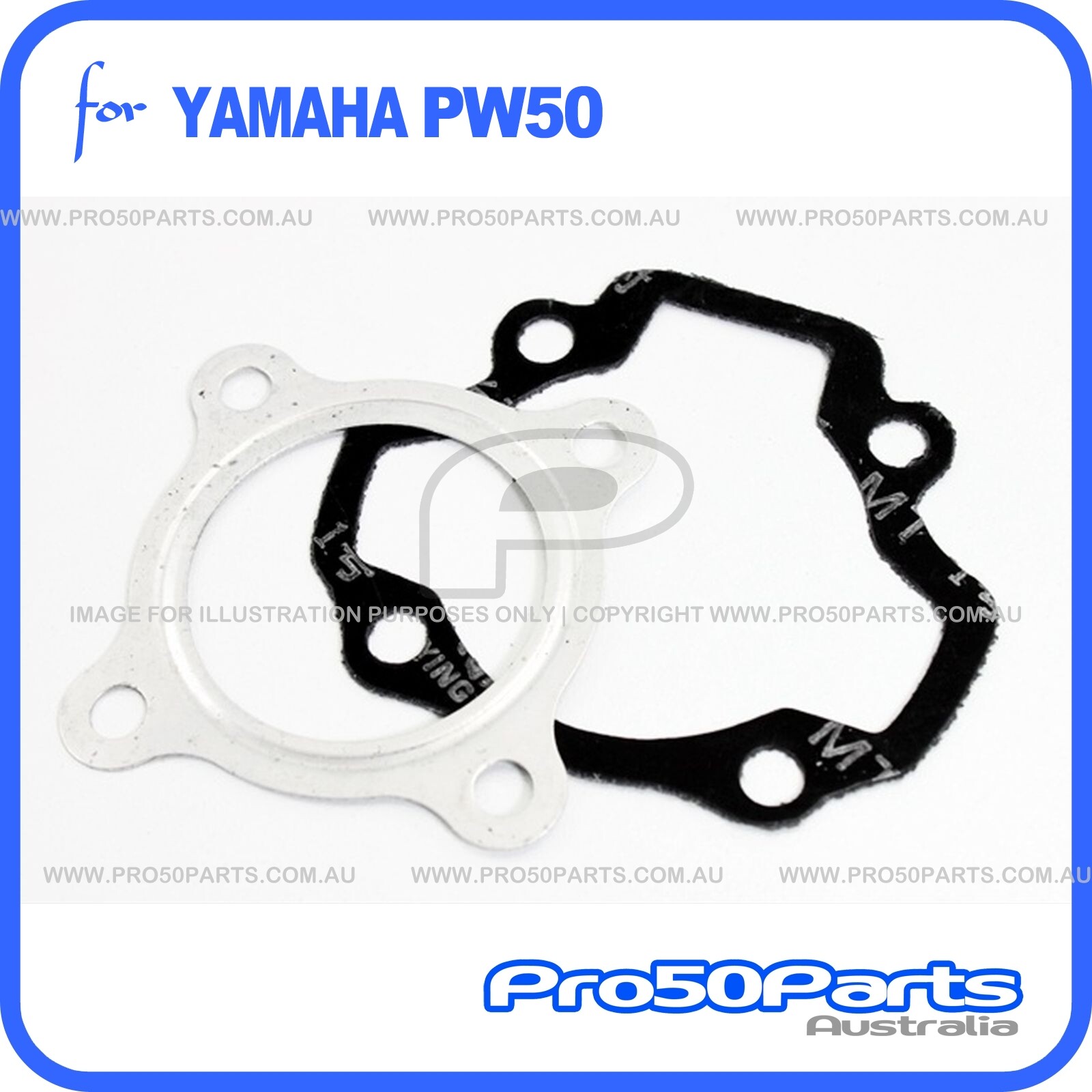 Standard Top End Cylinder Rebuild Kit 49cc 40mm Piston for Yamaha PW50 ...