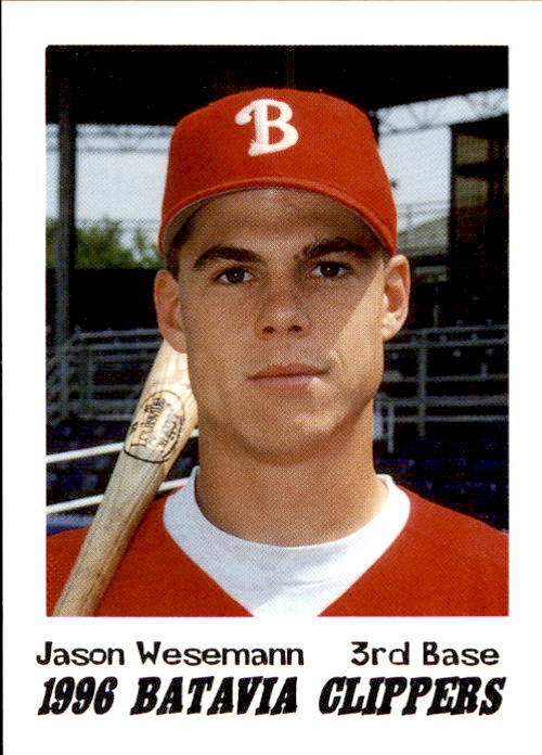 1996 Batavia Clippers Team Issue #25 Jason Wesemann Watertown Wisconsin ...