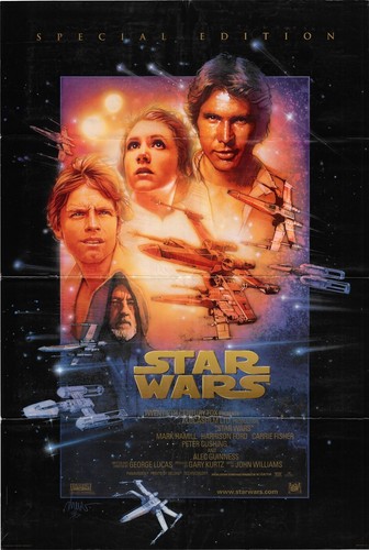 STAR WARS A NEW HOPE 1977 Movie Poster Reprint 1997 | eBay