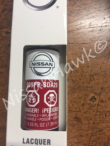 OEM Nissan Touch-Up Paint + Clear Coat "RED ALERT" Color Code A20 | eBay