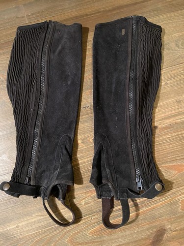 Tredstep Black Suede Half Chaps- 17/17 | eBay