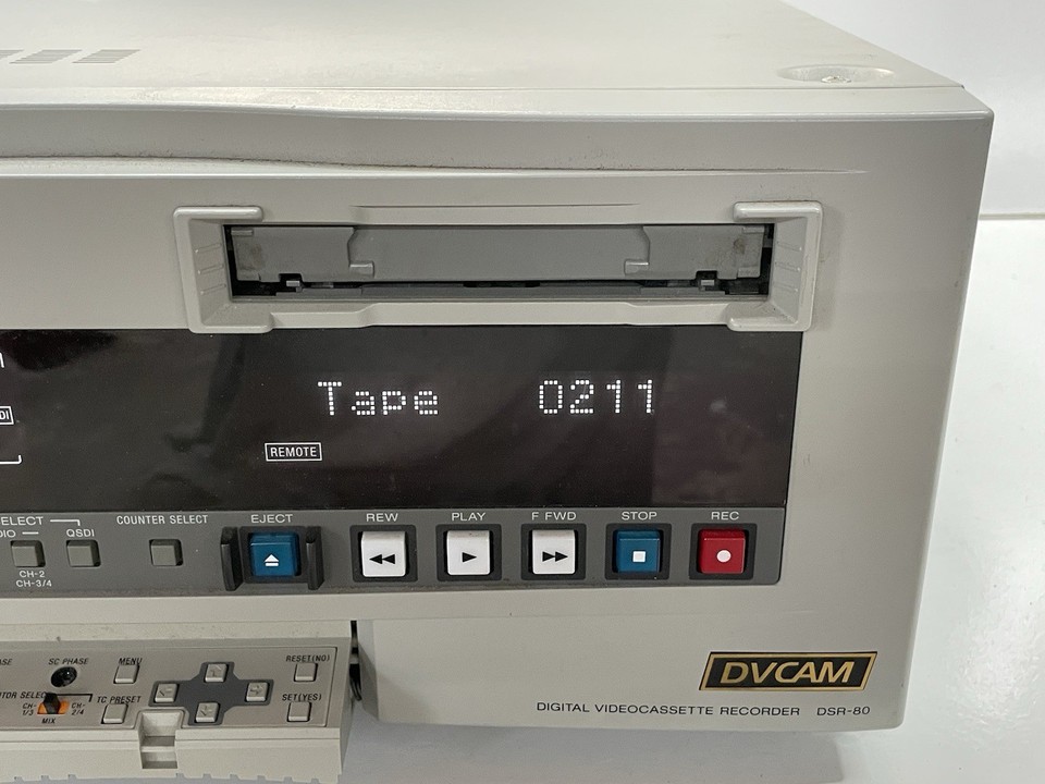 Sony DSR-80 DVCam Pro Digital Videocassette Tape Recorder Mini DV + DV ...