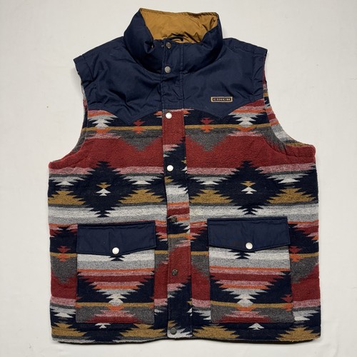 Cinch Western Quilted Puffer Vest Mens XL Large Southwestern Aztec ...