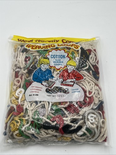 NEW Wool Novelty Co Cotton Weaving Loops For Potholders VTG Made USA 16 ...