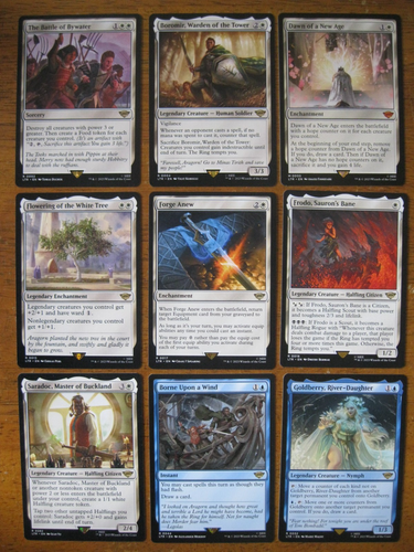 MTG Lot of 9 RARE MYTHIC cards 2023: LTR Lord of the Rings Legendary ...
