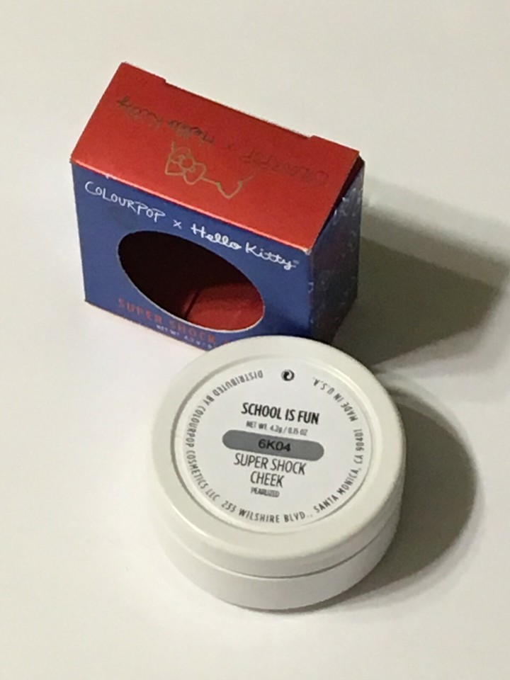 NEW COLOURPOP HELLO KITTY SUPER SHOCK CHEEK SCHOOL IS FUN SOLD OUT LE ...