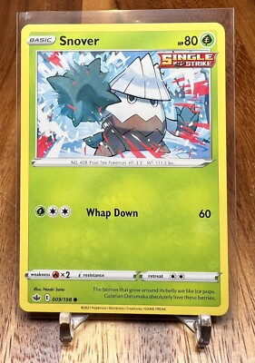 Snover 009/198 Non Holo Common Chilling Reign Pokemon Card NM | eBay