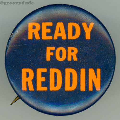 1973 Ready For Tom Reddin Mayor Los Angeles CA LA Campaign Pin Pinback ...