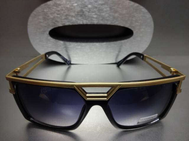 CLASSIC VINTAGE RETRO Hip Hop Rapper Style SUN GLASSES Large Black ...