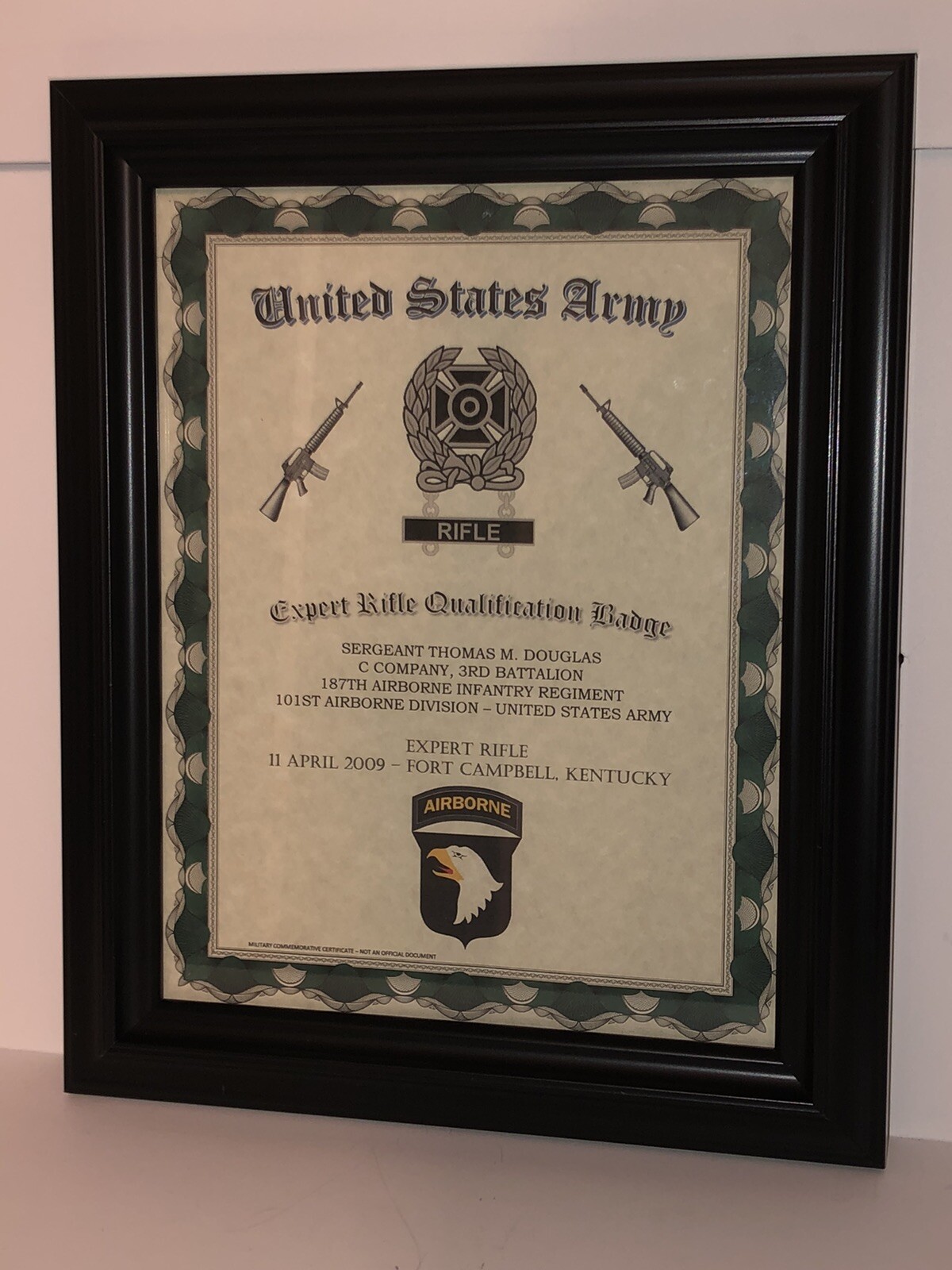 ARMY - EXPERT RIFLE BADGE QUALIFICATION PRINT / w/Free Custom Printing ...