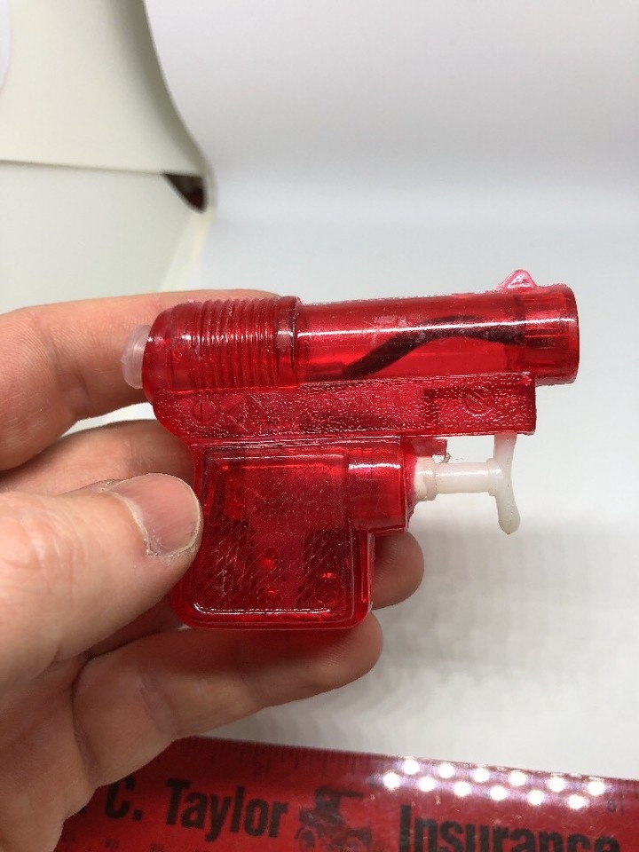 Vintage JR Power House Water Pistol Gun Red 1960s New Never Used. | eBay
