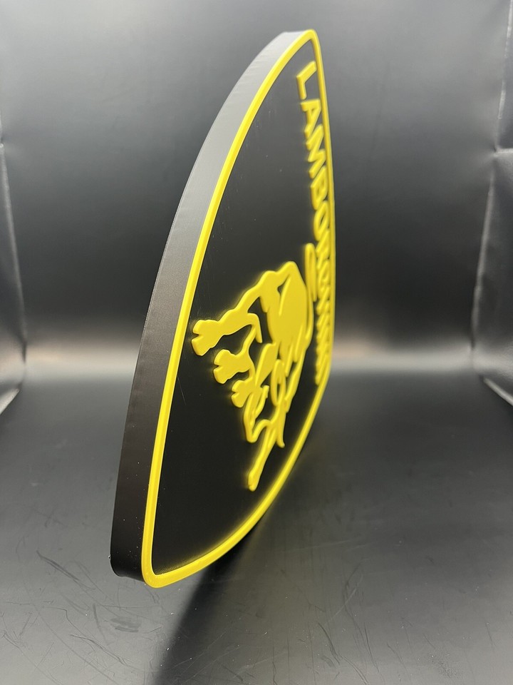 Lamborghini Logo Sign Display | 3D Wall Desk Shelf Art | eBay