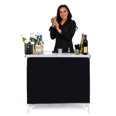 GoBar Portable Bar Table - Mobile Bartender Station for Events ...