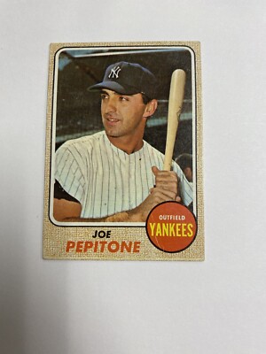 1968 Topps Baseball Joe Pepitone New York Yankees Card #195 | eBay