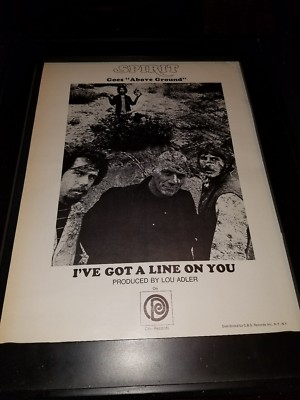 Spirit I've Got A Line On You Rare Original Promo Poster Ad Framed! | eBay