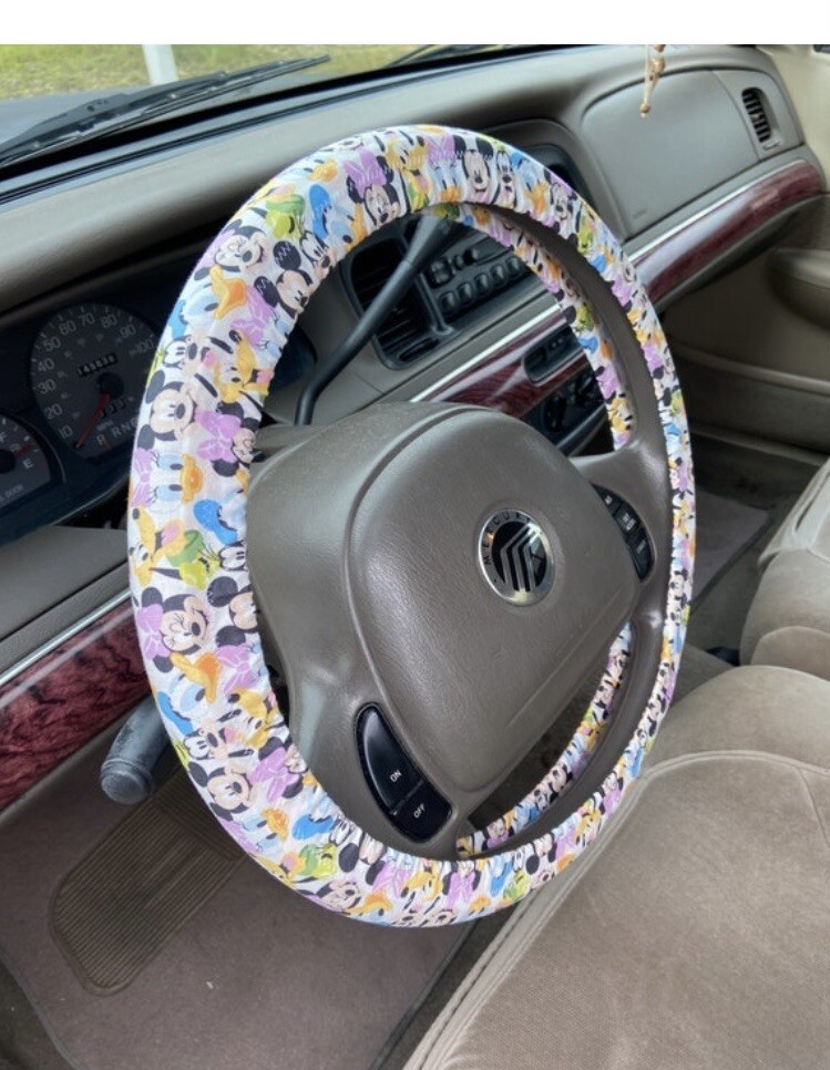 MICKEY & Friends Steering Wheel Cover / Cute Mickey Mouse Auto ...