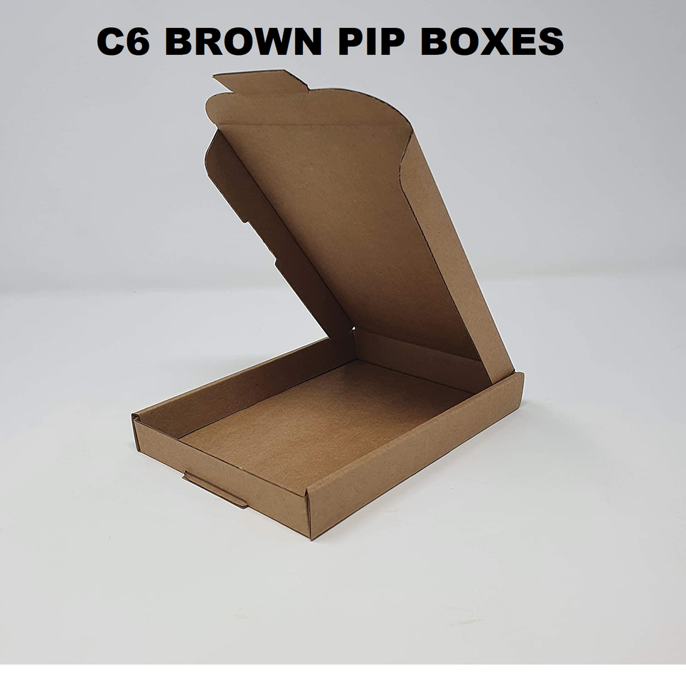 ROYAL MAIL BROWN LARGE LETTER PIP CARDBOARD POSTAL MAILING BOX C6 C5 C4 ...