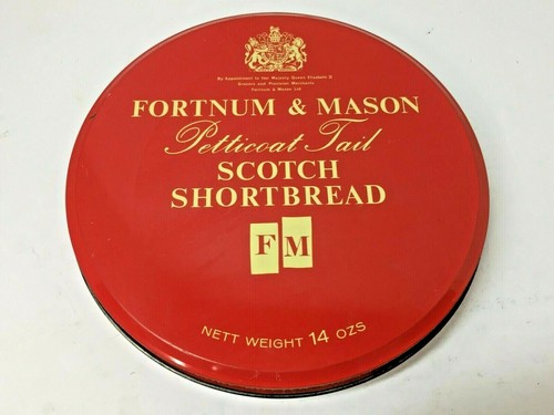Vintage Fortnum & Mason FM Scotch Shortbread Cookie Tin Petticoat Tail ...