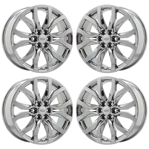 20" Cadillac XT5 XT6 Sport Bright Chrome wheels rims Factory OEM set ...